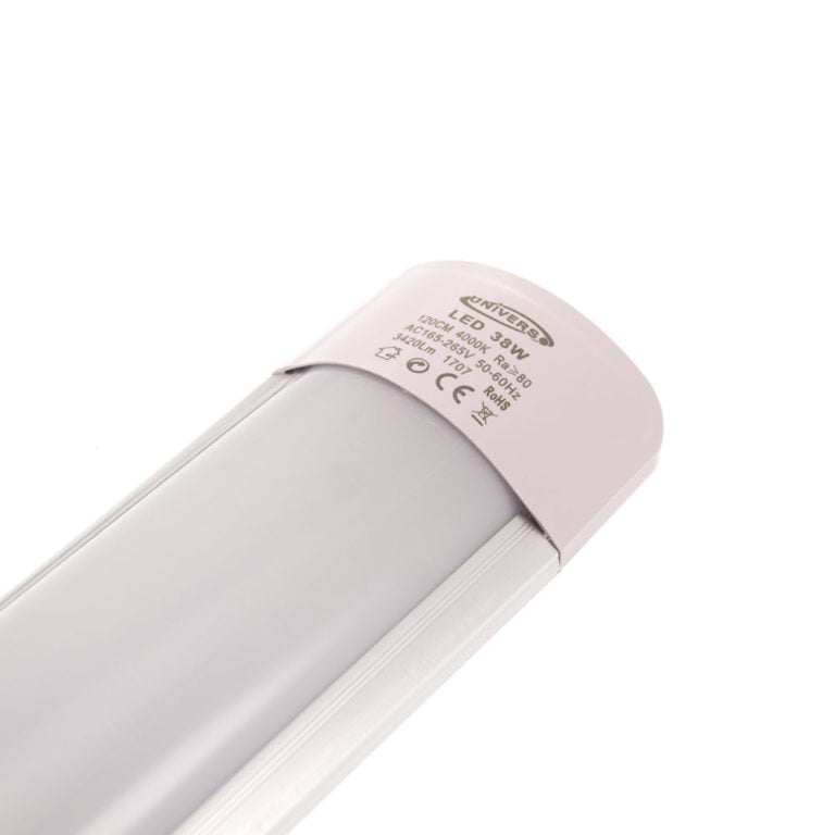 Plafoniera LED prismatica 38W 120cm 3420lm 180° - Universo - PuntoLed.it